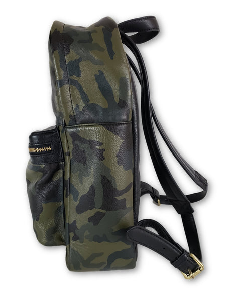 Green Camo Leather Backpack – FH Wadsworth
